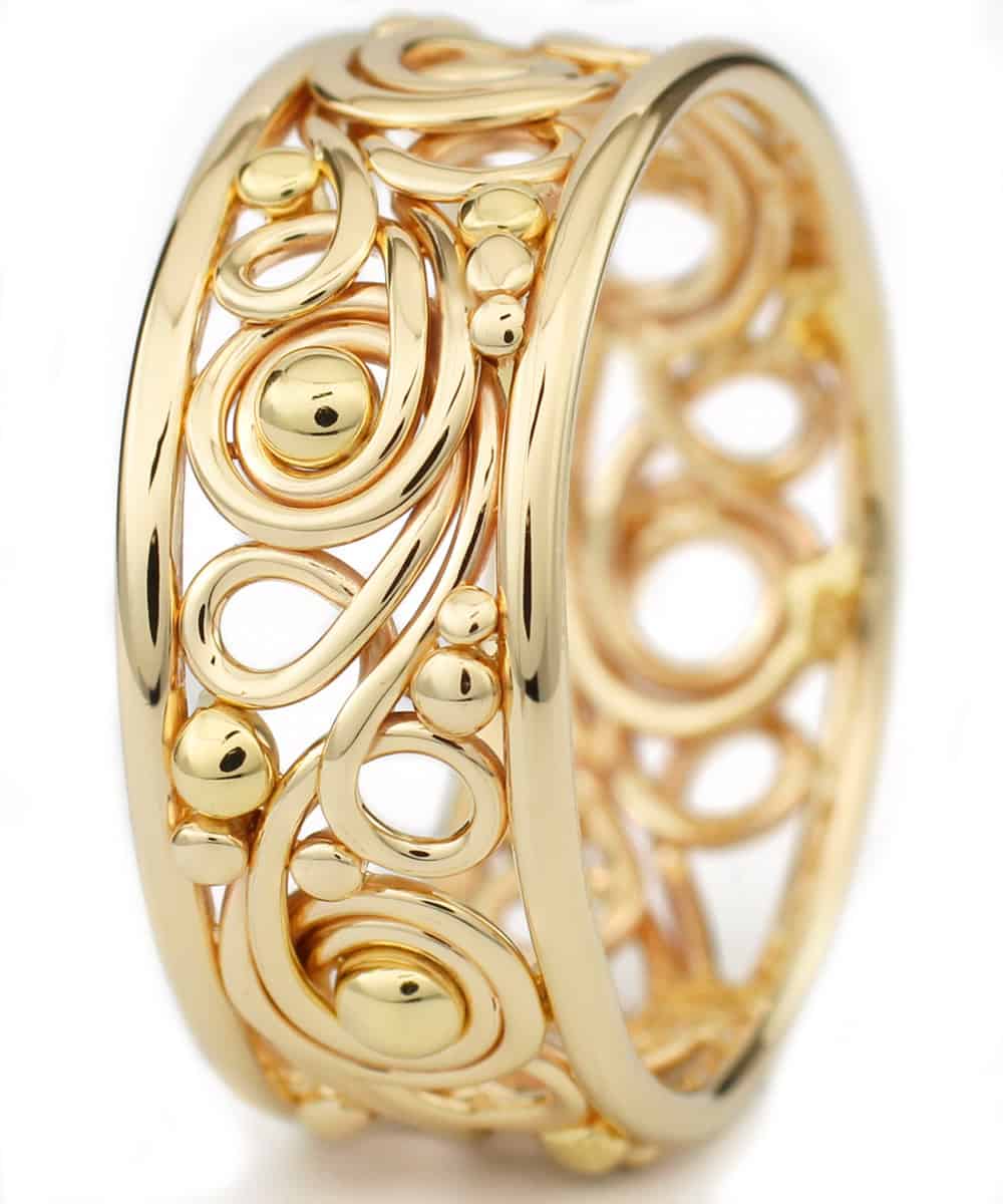 Unique Swirl Rings - HandWovenBands.com